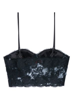 Ermanno Scervino Pizzo Bustier Top - Black
