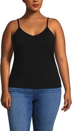 Lands End Kühlendes Trägertop, Damen, Größe:48-50 plus, Schwarz, Elasthan/Viskose/Viskose-Mischung, by Lands End