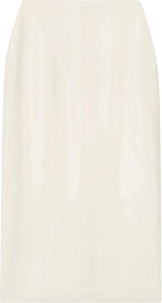 &Aacute;eron Femme, Jupes, Blanc, Taille: 40 FR Marisol Sequin Midi Skirt