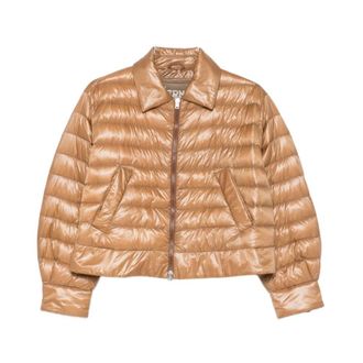 Herno Femme, Vestes, Brun, Taille: 38 FR Veste matelass&eacute;e &agrave; col polo