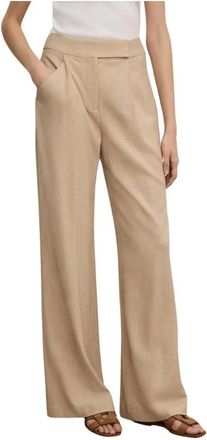 Veronica Beard Marbeau Wide Leg Pant - - Trousers - Damen - Beige - XL