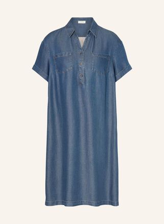 Cat Noir Catnoir Hemdblusenkleid Im Materialmix blau