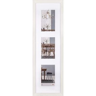 Walther Design walther cadre photo design blanc 3X 10x15 cm galerie avec passe-partout, cadre en bois Fiorito EF315VW