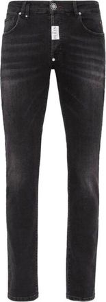 Philipp Plein Homme, Jeans, Noir, Taille: W36 Jeans avec fermeture &eacute;clair et bouton et poches