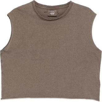 Majestic Filatures Femme, Tops, Brun, Taille: 42 FR Hauts sans manches