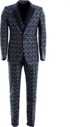Dolce & Gabbana Men Stars 3 Pieces 1 Button Suit