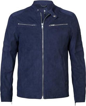 Petrol Industries Industries Veste en polyuréthane pour Homme, Bleu Marine