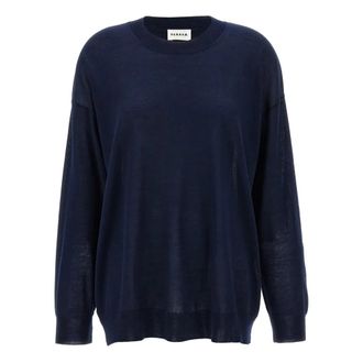 P.A.R.O.S.H. Blauer Stricktop - - Knitwear - Damen - Blau - L