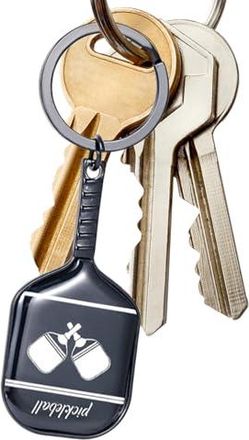 Generic Porte-cl&eacute;s en forme de raquette de pickleball - Porte-cl&eacute;s unique en forme de raquette de pickleball, breloque d&eacute;corative pour homme et femme | Porte-