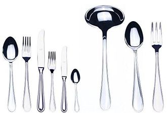 Mepra Mepra Norma Besteck, 75 St&uuml;ck, silberfarben