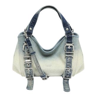 Diesel Petit sac &agrave; main D-One - Femme - Sacs - Bleu - Taille: ONE Size