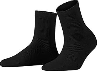 Burlington Chelsea W Sso coton fantaisie 1 paire, Chaussettes basses Femme, Noir Black 3000, 36-41