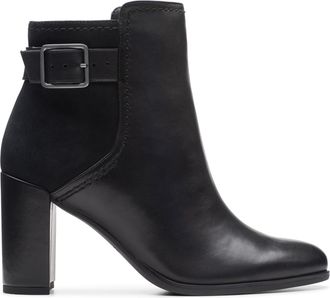 Clarks Stiefeletten Clarks Freva 85 Buckle 26174749 Schwarz