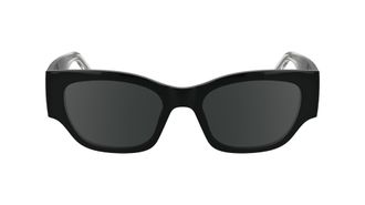 Karl Lagerfeld Unisex Adult Sunglasses KLJ6148S - Shiny Black with Solid Smoke Lens