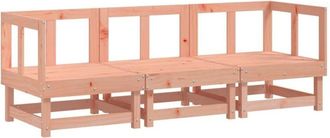 vidaXL Salon de jardin 3 pcs bois massif douglas