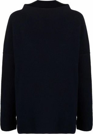 Daniela Gregis Femme, Pulls, Bleu, Taille: ONE Size Pull en laine &agrave; col montant