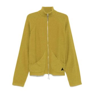Roa Roa, Homme, Pulls, Jaune, Taille: S Cardigan Mohair Jaune