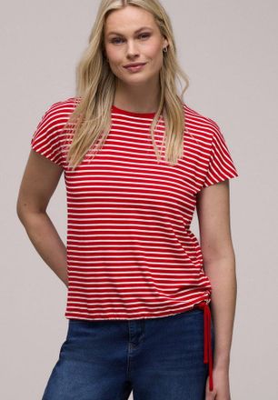 Street One Rundhalsshirt Rundhalsausschnitt