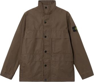 Stone Island Homme, Vestes, Brun, Taille: M Light Vestes