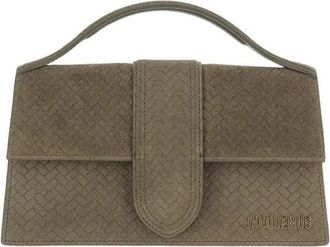 Jacquemus Crossbody Bags - Structured Suede Leather Le Bambino Bag - Gr. unisize - in Grau - f&uuml;r Damen