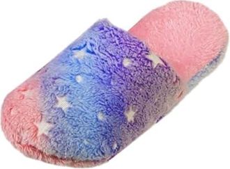 Generic Pantoufles chaudes pour femme - Doublure moelleuse - En feutre &agrave; m&eacute;moire de forme - Ferm&eacute;s - Chaussons douillets avec semelle en caoutchouc souple - C