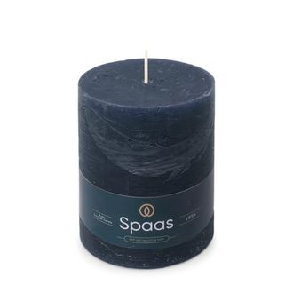 Spaas Rustik-Stumpenkerze, 100/130 mm, 95h, dunkelblau
