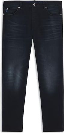 HUGO BOSS Hommes Brody Jean Tapered en Denim Stretch Bleu-Noir