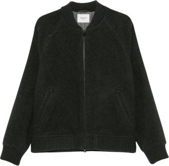 Circolo 1901 Bomber Zip Luxury Wool - Homme - Vestes - Vert - Taille: XL
