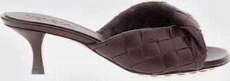 Bottega Veneta Mules Blink en cuir nappa tress&eacute; &agrave; talon moyen