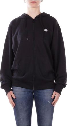 New Balance Femme, Sweatshirts et sweats &agrave; capuche, Noir, Taille: 40 FR Stacked Logo Sweat &agrave; capuche