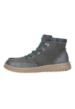 HeyDude Bradley Classic - Chaussures pour Hommes - Bottes avec Semelles Confortables, Charcoal, 45