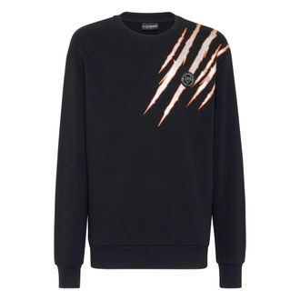 Plein Sport Hooded Sweatshirt Scratch - - Sport - Herren - Schwarzk - L