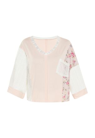 Usha Bluse Frauen lachsfarben mehrfarbig