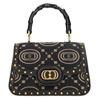 La Carrie Monogram Hand Bag Jacquard - - Bags - Damen - Schwarzk - ONE SIZE