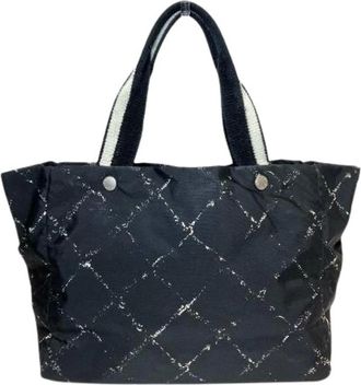 Chanel unisex, Pre-owned, Noir, Taille: ONE Size Sac cabas de voyage en nylon Pre-owned Travel Line