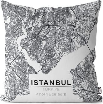 Void Watches Istanbul Karte Kissenbezug Kissenh&uuml;lle Sofakissen Kissen Deko Outdoor-Kissen Dekokissen, Kissen Gr&ouml;&szlig;e:40 x 40 cm