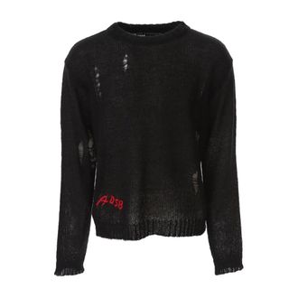 Andersson Bell Kid Mohair Rundhals-Pullover - - Knitwear - Herren - Schwarzk - M