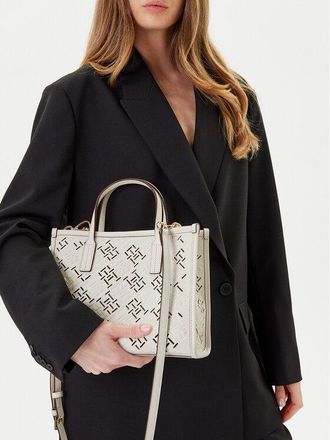 Tommy Hilfiger Handtasche Th City Mini AW0AW17500 &Eacute;cru