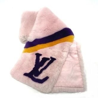 Louis Vuitton Pre-owned Fur foulards - Femme - Pre-owned - Rose - Taille: ONE Size