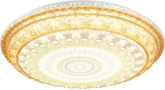 Globo Lighting LED Deckenlampe Wohnzimmerlampe Tageslicht Deckenleuchte bunt Antik Küchenlampe, 18W 450lm warmweiß, neutralweiß, kaltweiß, DxH 39 x 8,5 cm