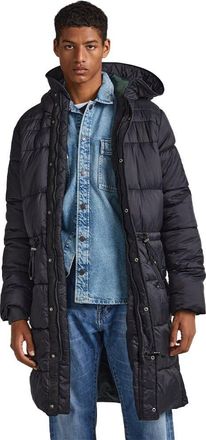 Pepe Jeans London Herren Blai Puffer Parka, Black (Black), S