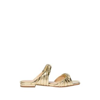 Michael Kors Sandale en cuir m&eacute;tallis&eacute; et gaufr&eacute; &agrave; motif de serpent