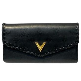 Louis Vuitton Portefeuille long Monogram Pre-owned (bi-pli) - Femme - Pre-owned - Noir - Taille: ONE Size