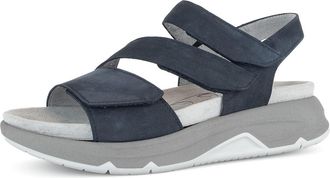 Gabor Damen Plateausandalen, Frauen Sandalen,Wechselfu&szlig;bett,Strandschuhe,Plateausandaletten,Dicke Sohle,bequem,Sommerschuhe,Blue,37.5 EU / 4.5 UK