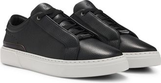 HUGO BOSS Sneaker Gary aus genarbtem Leder in