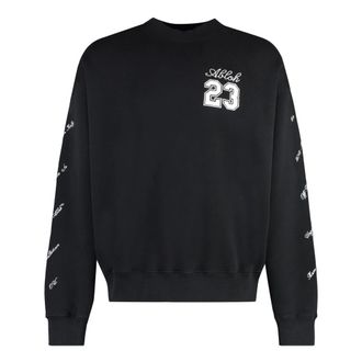 Off-white Cotton Rundhals-Sweatshirt - - Sweatshirts & Hoodies - Herren - Schwarzk - S