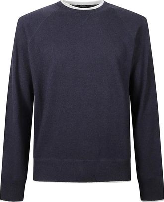 Aragona pull en cachemire à manches raglan - Bleu
