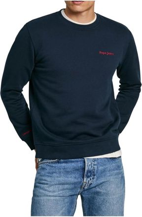 Pepe Jeans London Herren Axel Crew Sweatshirt, Blau (Dulwich Blue), S
