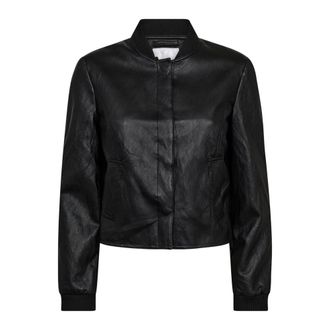 Co'Couture Femme, Vestes, Noir, Taille: 44 FR Leather Vestes