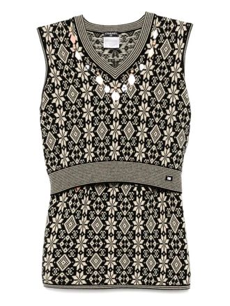 Chanel jupe mi-longue (2001) - Noir